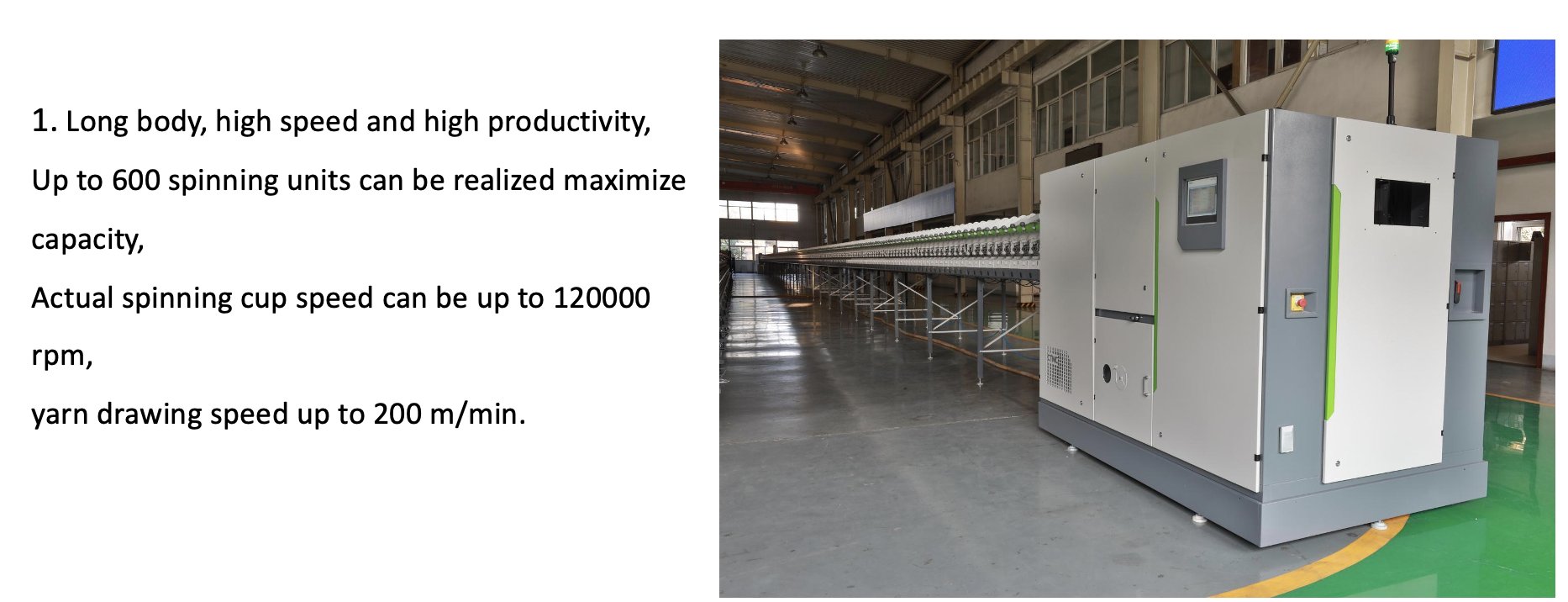 high end OE spinning machine, rotor spinning machine, open end spinning ...